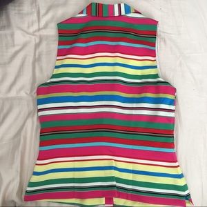 Worth | Tops | Worth Sleeveless Striped Colorful Cutaway Top | Poshmark